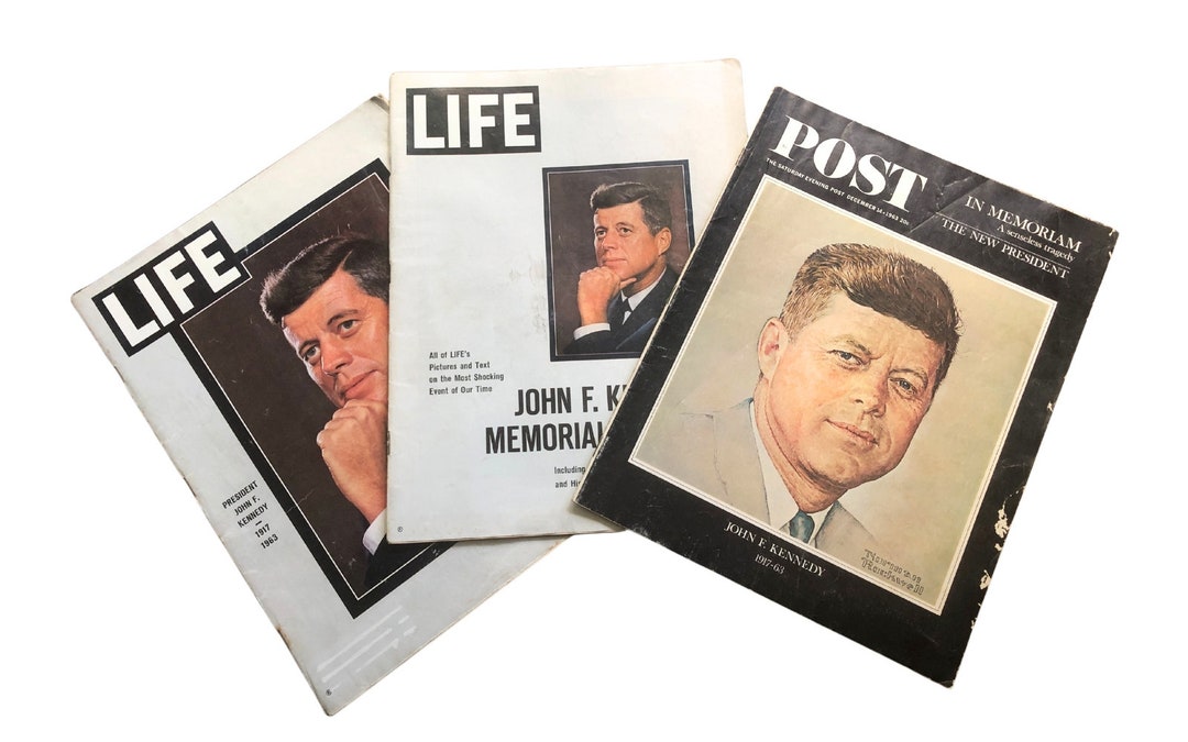 1960s JFK Tribute Magazines Lot LIFE & Saturday Evening Post lot of 3 ...