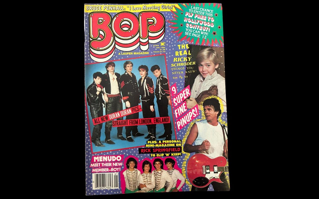 1984 BOP Magazine | January 1984 | Duran Duran | Bruce Penhall | Tommy ...