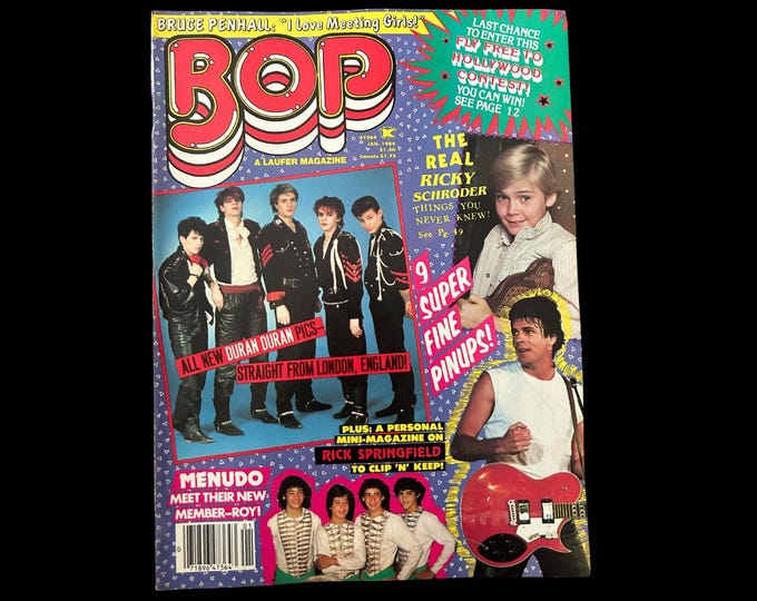 1984 BOP Magazine | January 1984 | Duran Duran | Bruce Penhall | Tommy ...