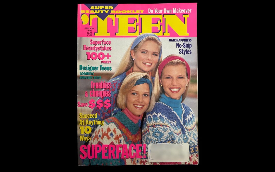 1991 'TEEN Magazine | Cover: Michelle Hansen Cathy Terlink Margie Rhyan ...