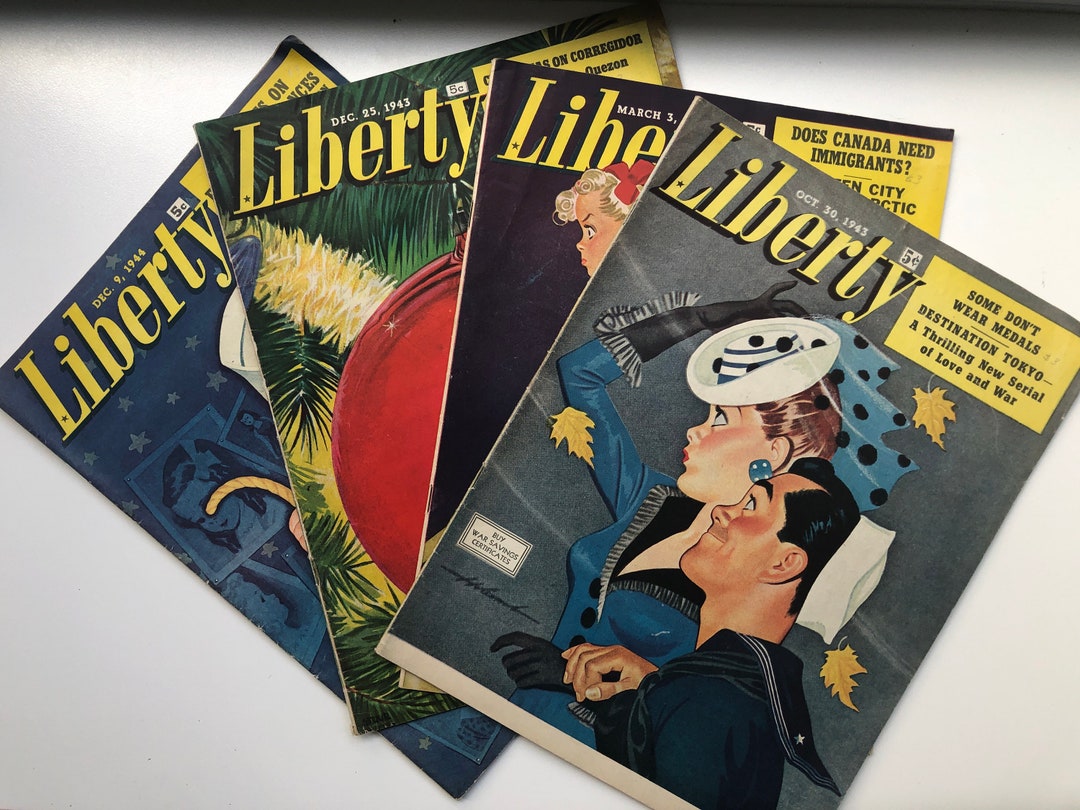 RARE Liberty Magazine Canada LOT of 4 WW2 War Effort - Etsy