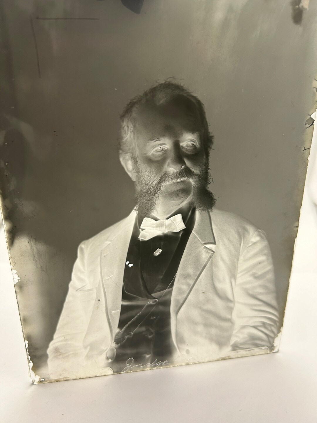 RARE Antique Glass Plate Negatives | Photo of a Judge | MARCEAU POWER ...