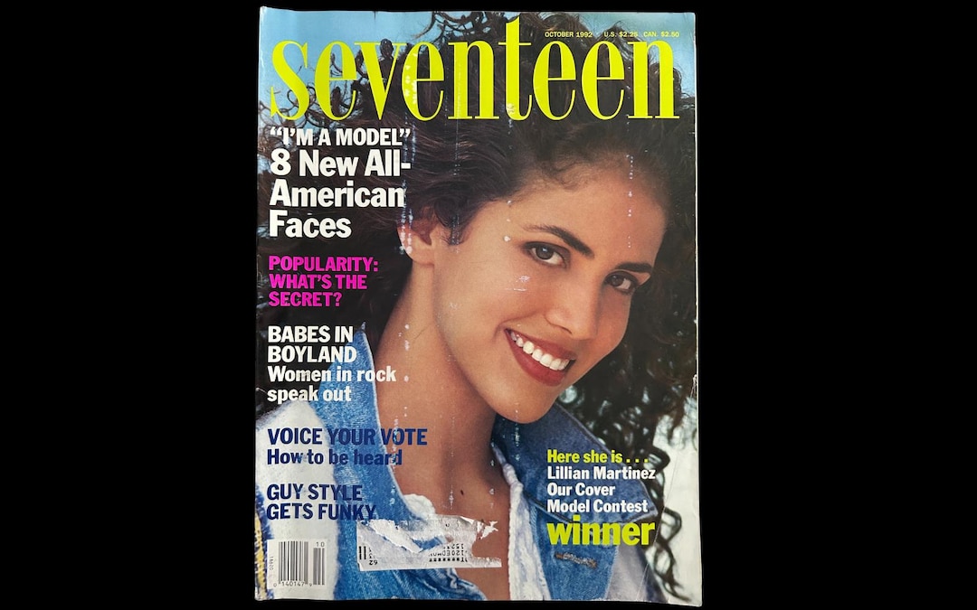 1992 SEVENTEEN Magazine | Cover: Lillian Martinez | October 1992 | Jason Priestly | Andrew Shue ...