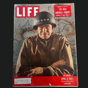 1951 LIFE Magazine | Cover: General Omar Bradley | April 9, 1951 ...