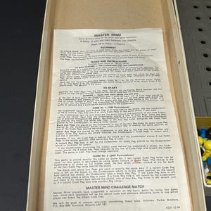 1970s MASTERMIND Board Game | Vintage Mastermind Board Game | 1970s ...
