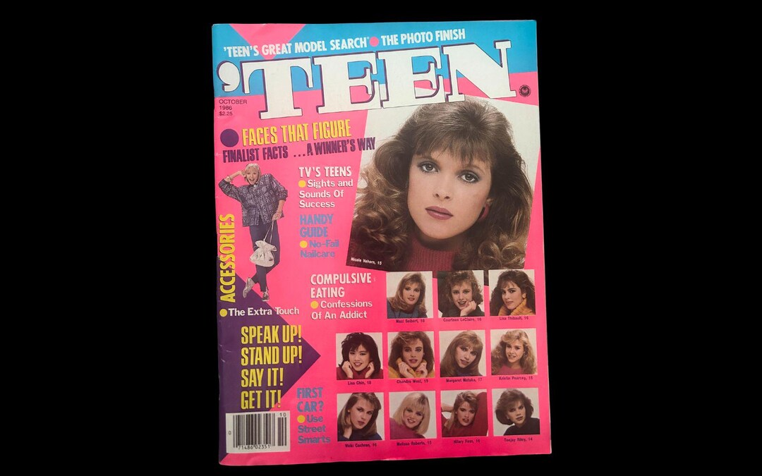 1986 'TEEN Magazine | Cover: Nicole Vehorn | October 1986 | Robin ...