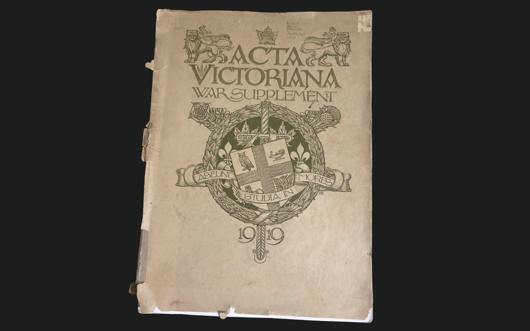 1919 WW1 Book | ACTA Victoriana War Supplement Book | WWI Memorial ...