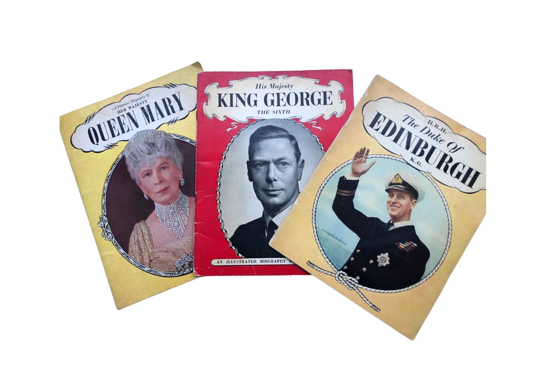 1949 Royal Collectible Book Set: Queen Mary, King George VI, Duke of ...