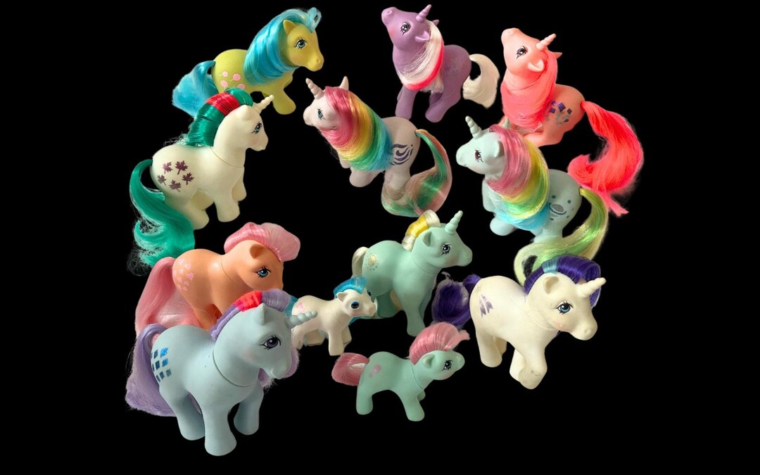 G1 MY LITTLE PONY Lot | 1980s Unicorns Baby Ponies Hasbro 1982-1986 ...
