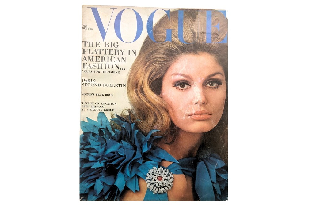 1965 VOGUE Magazine I September 15, 1965 Vogue I Cover: Kecia Nyman I ...