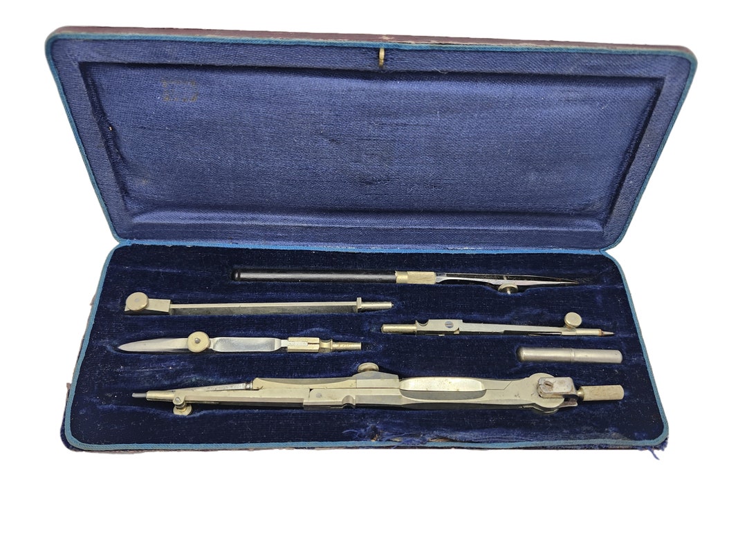 Vintage Drawing Instruments Mechanical Drawing Tools Small Draughtsman ...
