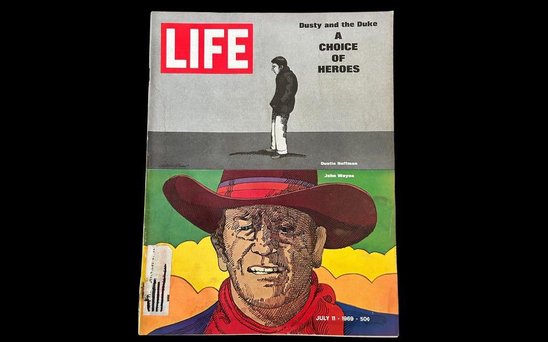 1969 LIFE Magazine | Cover: John Wayne and Dustin Hoffman | July 11 ...