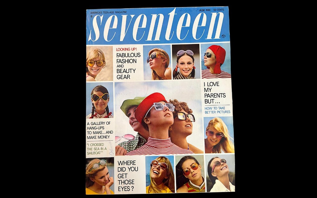 1968 SEVENTEEN Magazine I Cover Photographer: Ray Kellman I June 1968 ...