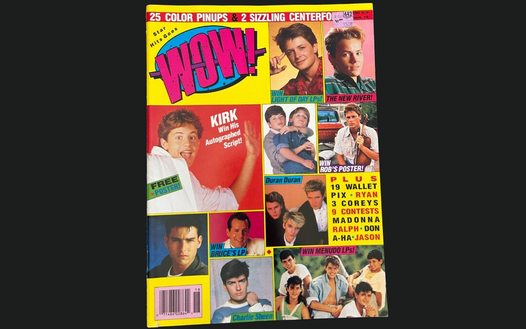 1987 WOW Magazine | River Phoenix | Andrew Mccarthy | Rob Lowe| Michael ...