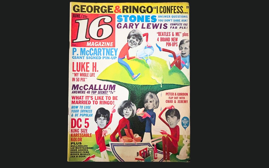 1965 16 Magazine I June 1965 I 16 Magazine I 1960s Teen Magazine I the ...
