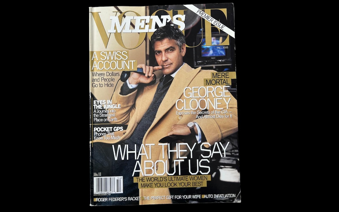 2005 MEN'S VOGUE Magazine - Premier Issue | Cover: George Clooney ...