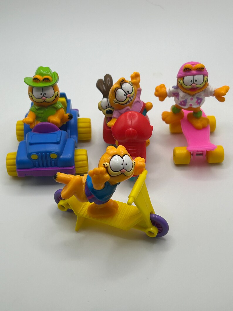 1989 MCDONALD'S Garfield Toys | Lot of 4 | Collectible Figures | Retro ...