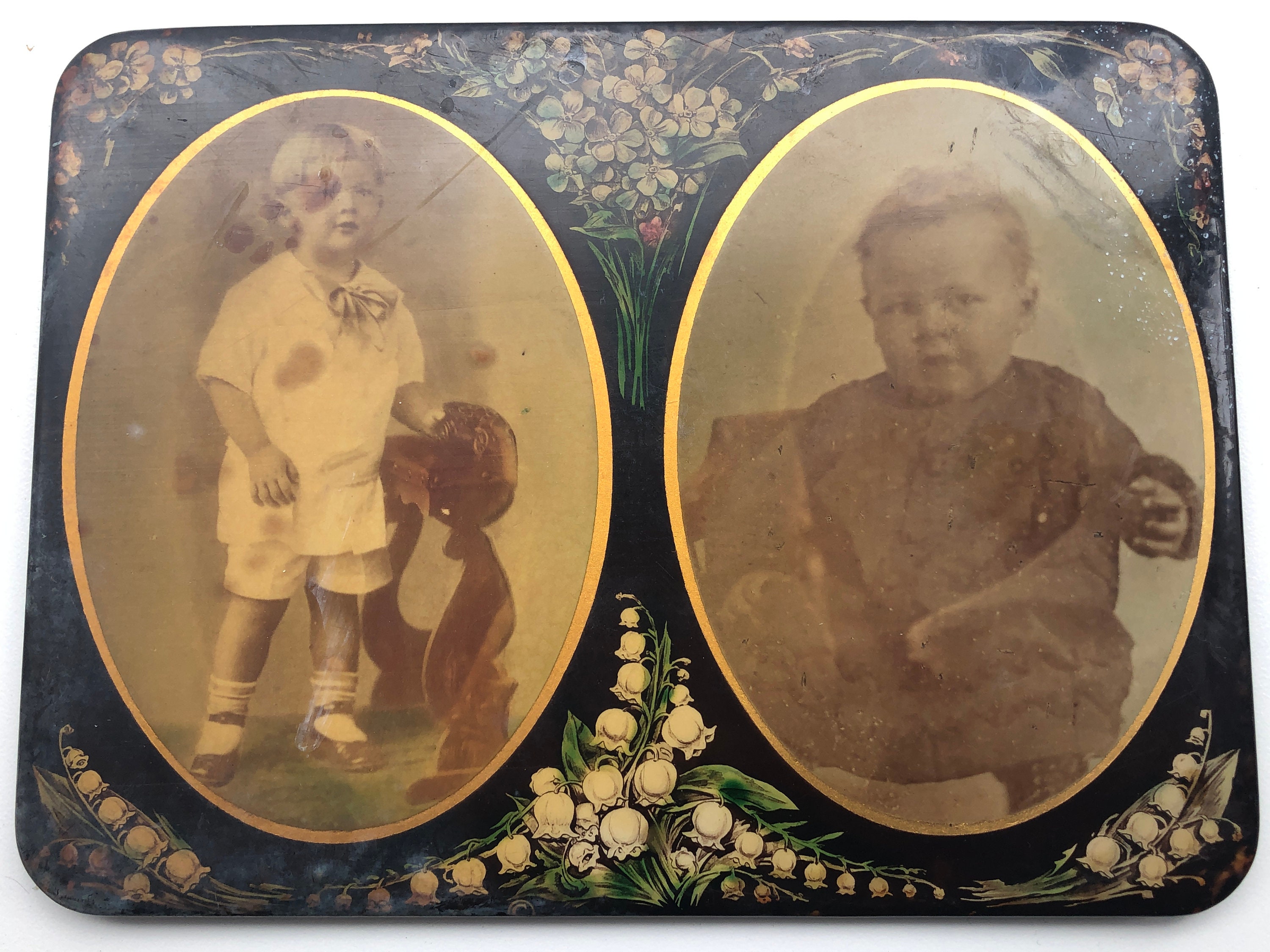 Antique Celluloid on Tin Photograph: Antique Child Portraits I Antique ...