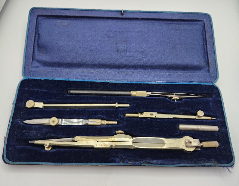 Vintage Drawing Instruments Mechanical Drawing Tools Small Draughtsman ...