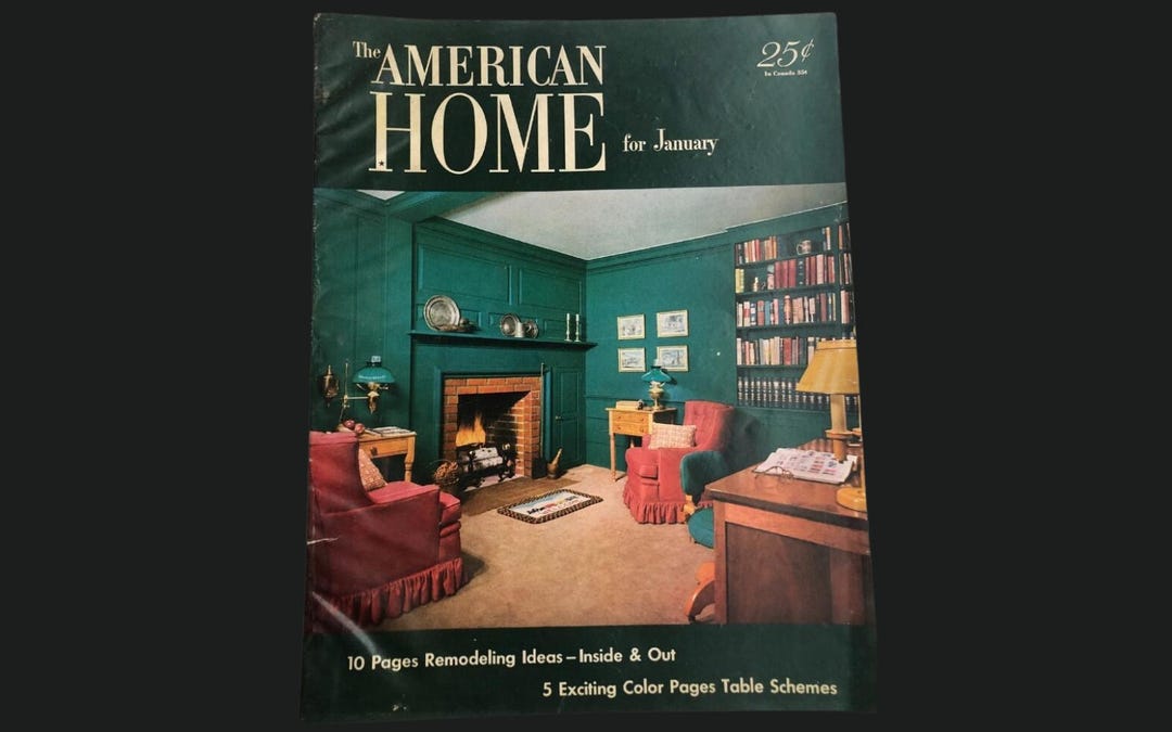 1952 the AMERICAN HOME Magazine | January 1952 | Mid-century Modern ...