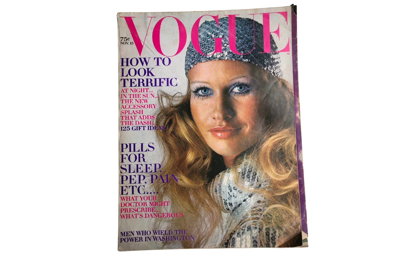 1969 VOGUE Magazine November 1969 Cover: Francoise Rubartelli I Lauren ...