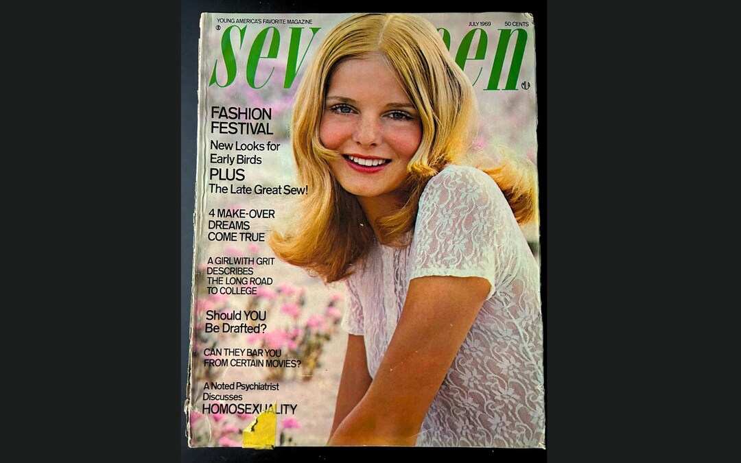 1969 SEVENTEEN Magazine I Cover : Mona Grant I July 1969 | - Etsy