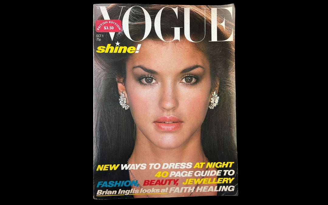 1978 UK VOGUE Magazine | Cover: Janice Dickinson | October 1, 1978 ...