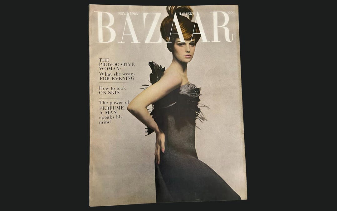 1963 HARPER'S BAZAAR Magazine I Cover: Donna Mitchell | November 1963 ...