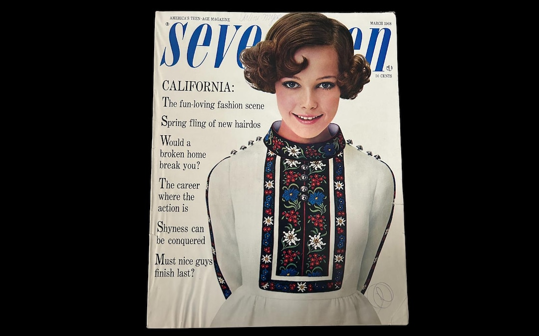 1968 SEVENTEEN Magazine I Cover : Lucy Angle I March 1968 | Chad ...