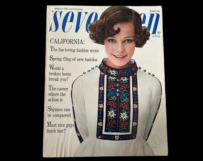1968 SEVENTEEN Magazine I Cover : Lucy Angle I March 1968 | Chad ...