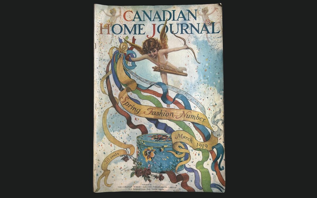 1919 the CANADIAN HOME JOURNAL Magazine | Cover Art by Norman Price ...