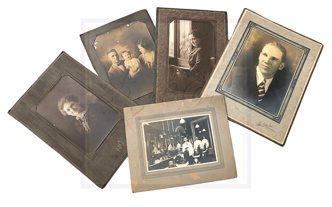 ANTIQUE PHOTO Lot: Set of 5 - LARGE Photos From Late 1800's Cabinet ...