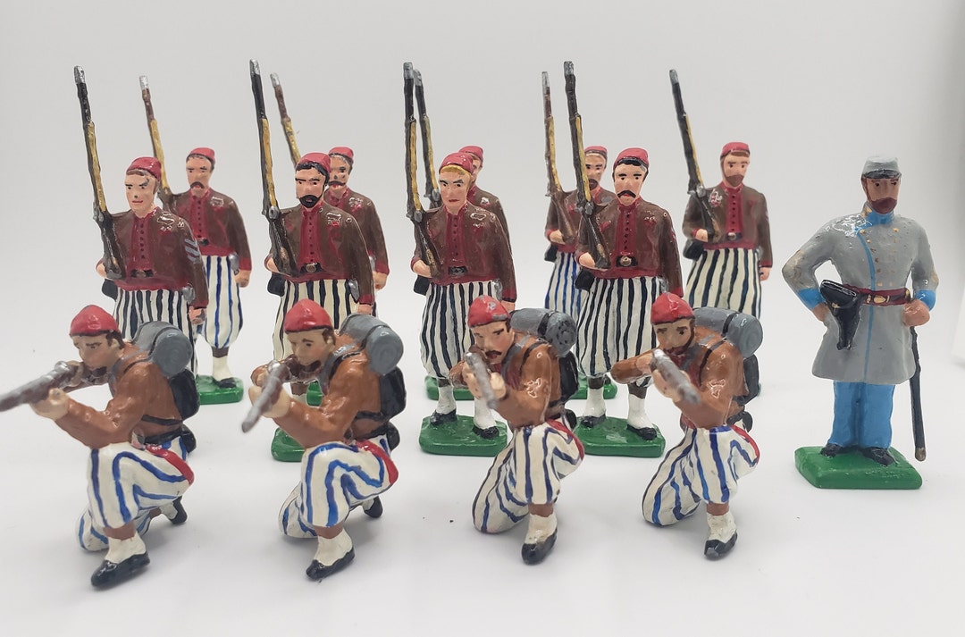 Civil War Model Soldiers Confederate Army Louisiana Tigers Zouave ...