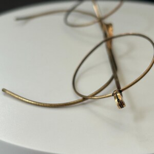 Antique Brass Wire-rim Eyeglasses With Cable Temples | Antique ...