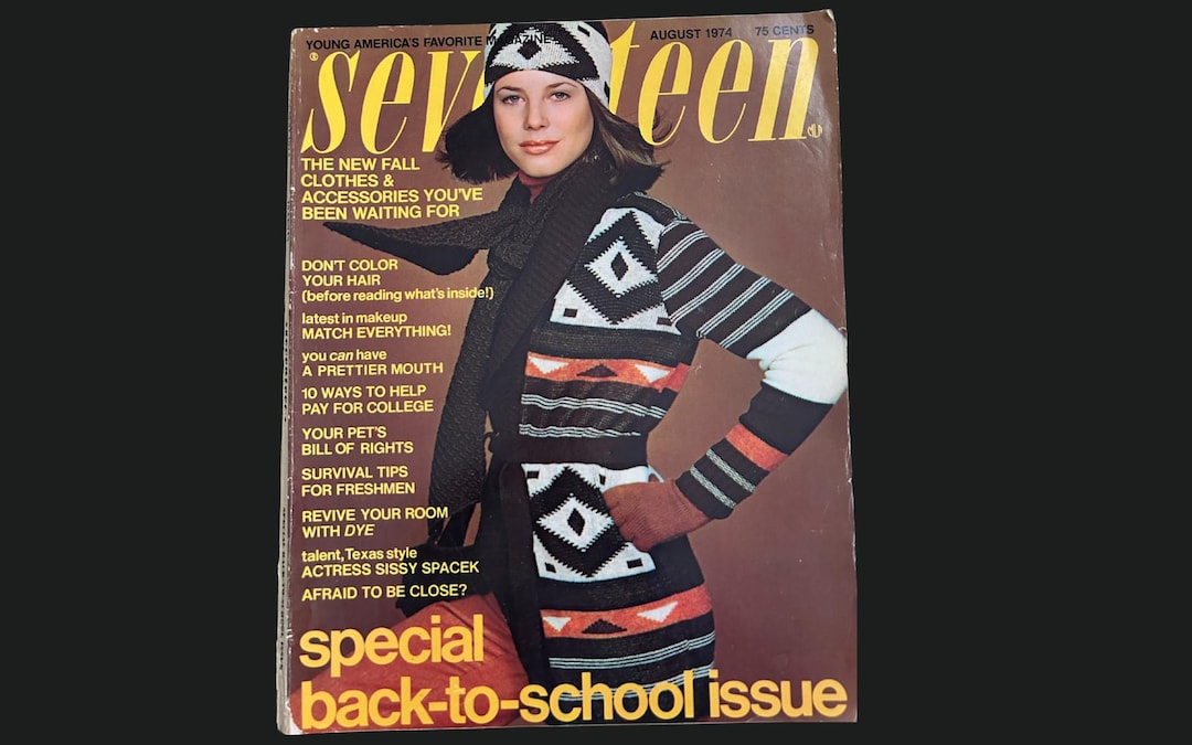 1974 SEVENTEEN Magazine | Cover : Kathy Phillips | August 1974 | Robert ...