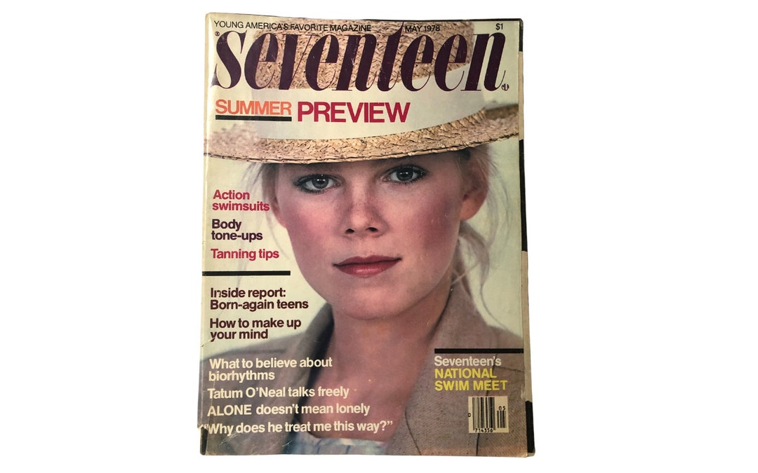 1978 SEVENTEEN Magazine I Tatum O'neal Cover I Seventeen Magazine May ...