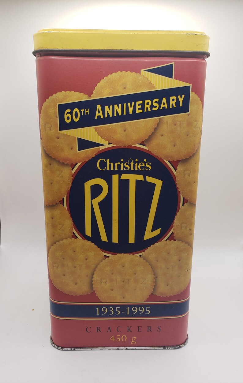 Vintage 1990s 60th Anniversary Ritz Cracker Tin Made in Canada Vintage ...