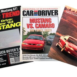 90's Ford Mustang Magazine Lot: Motor Trend Nov '93 I Car and Driver ...