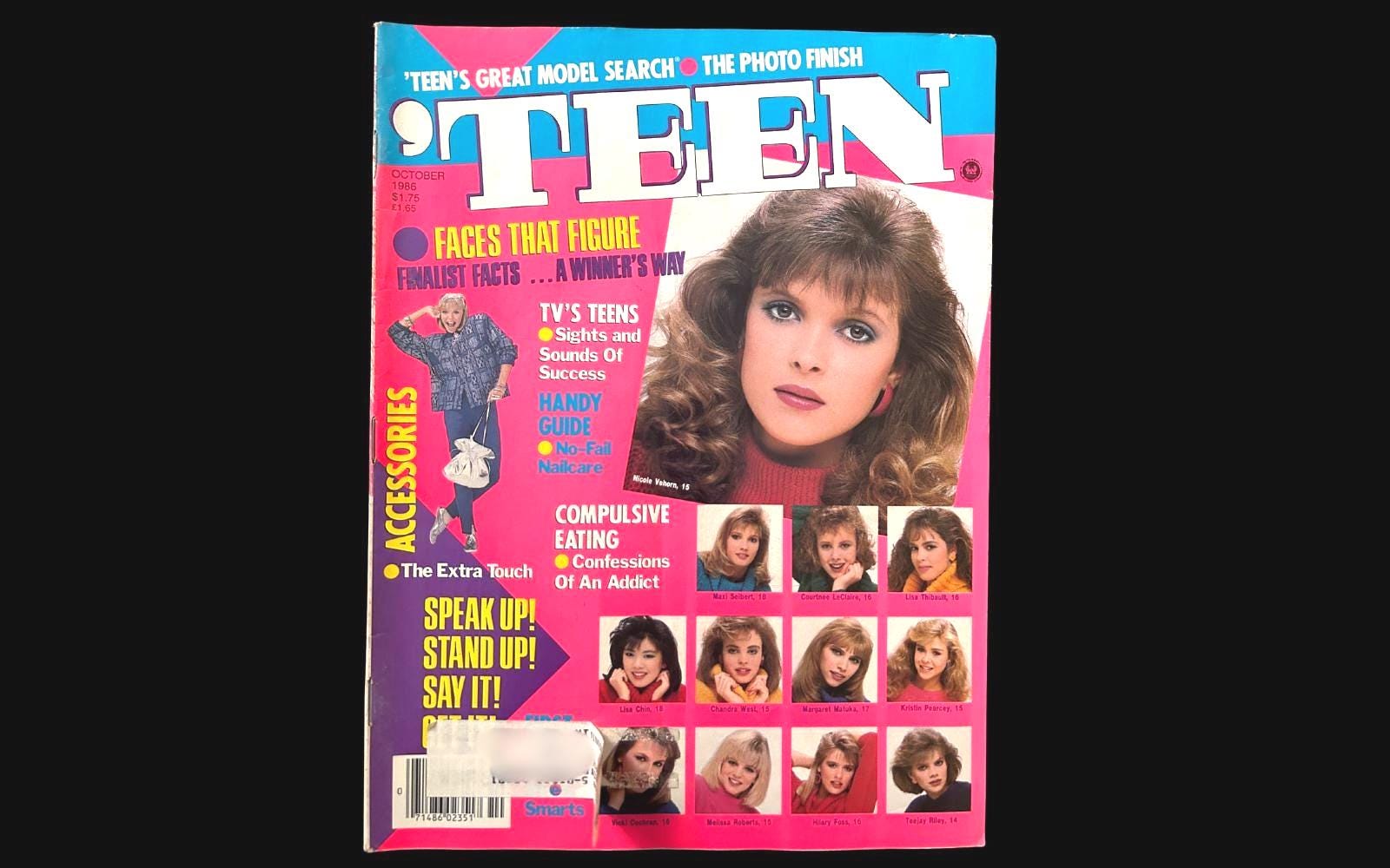1986 'TEEN Magazine | Cover: Nicole Vehorn | October 1986 | Robin ...
