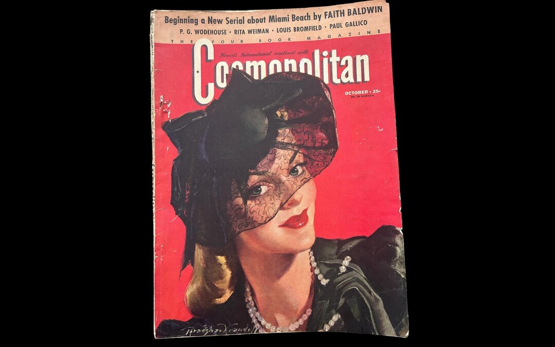 1941 COSMOPOLITAN Magazine | Cover: "they Eyes Have It" by Bradshaw ...