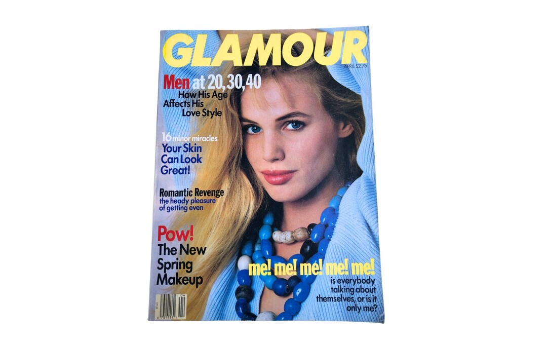 1990 GLAMOUR Magazine Cover: Johanna Rhodes April 1990 Stephanie ...