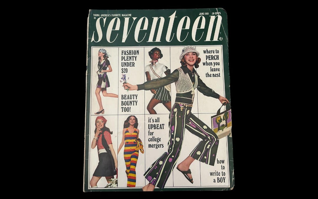 1968 SEVENTEEN Magazine | Woodstock-era Fashions | June 1969 | Cheryl ...