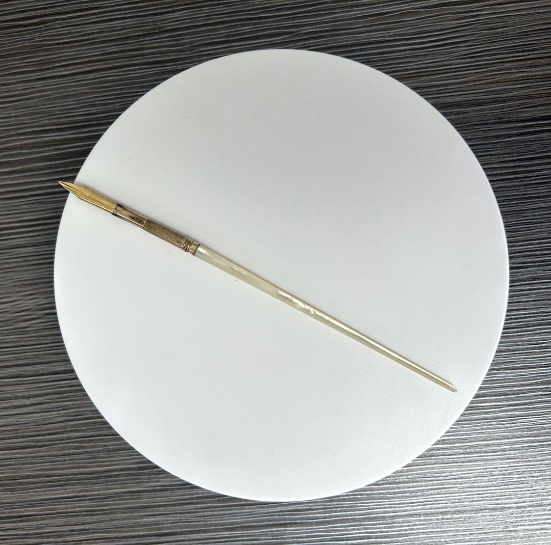 Victorian-era Mother-of-pearl and Gold-colored Nib Dip Pen AIKEN ...