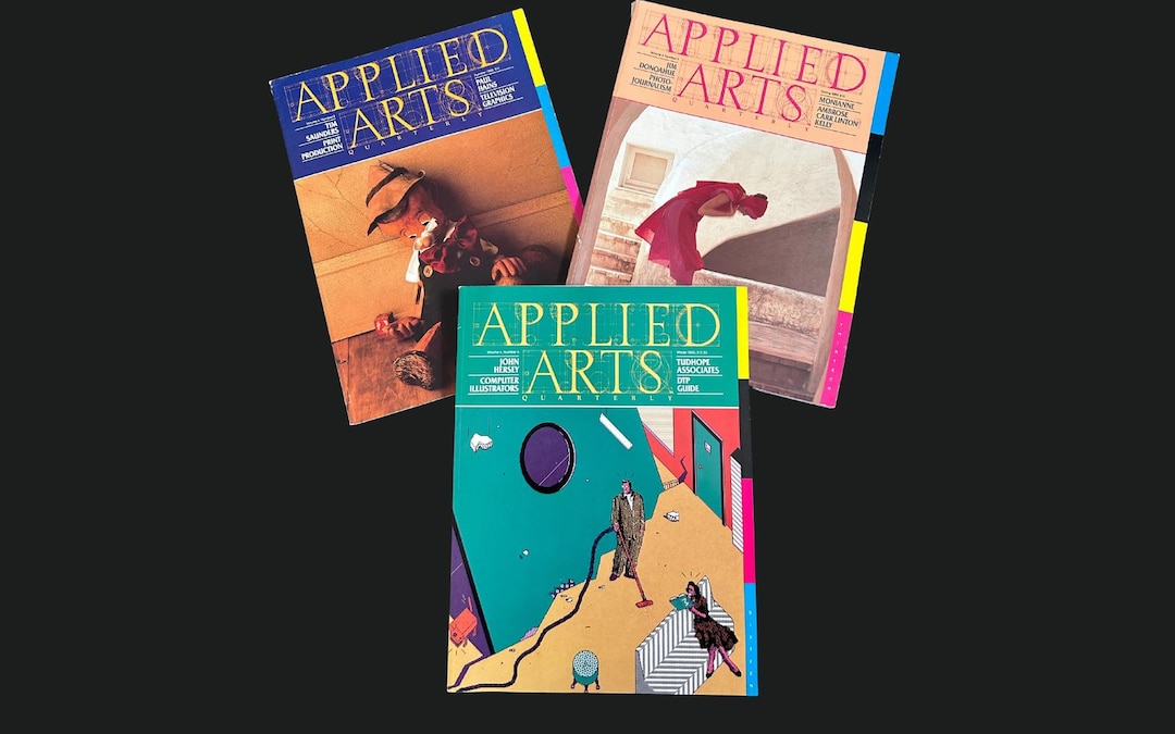 1989-1990 APPLIED ARTS QUARTERLY Magazine | Lot of 3 | Graphic Design ...