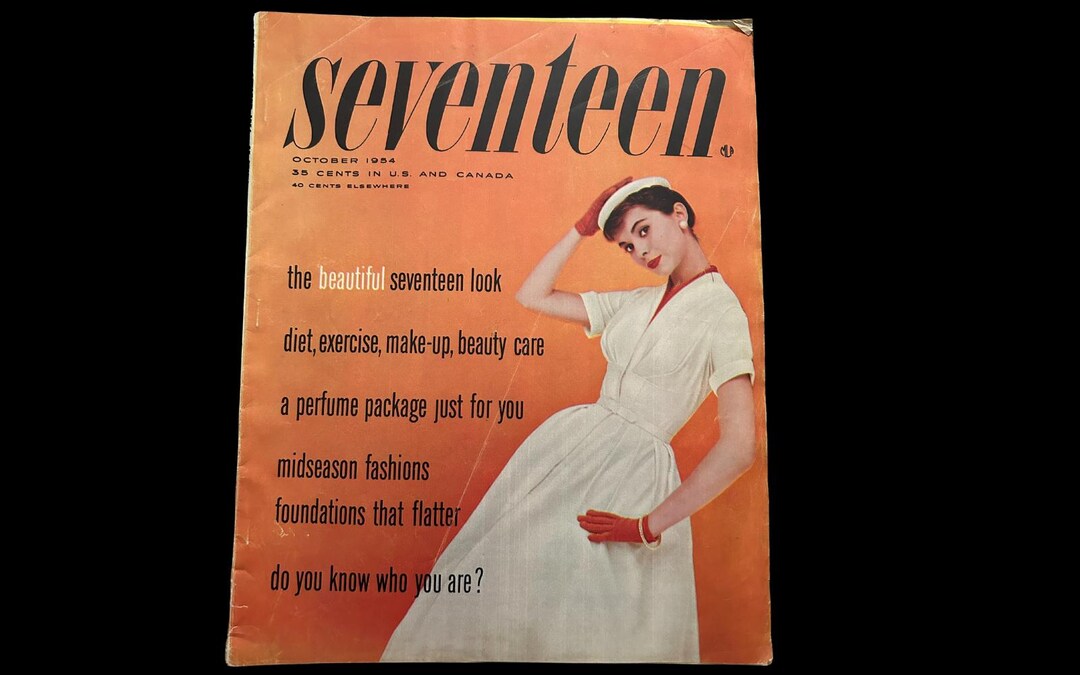 1954 SEVENTEEN Magazine I Cover: Patsy Shally I October 1954 ...