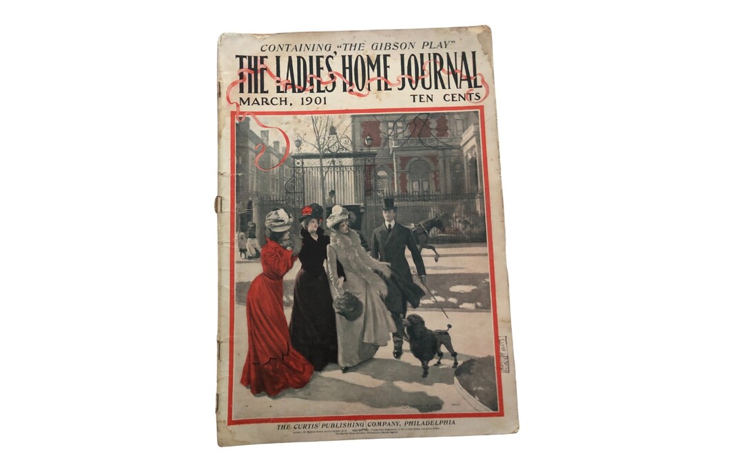 1901 the LADIES' HOME JOURNAL Magazine I Cover Art by J. Rosenmeyer I ...