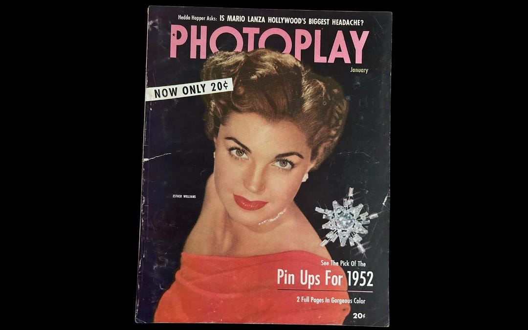 1952 PHOTOPLAY Magazine | Cover: Esther Williams | January 1952 ...