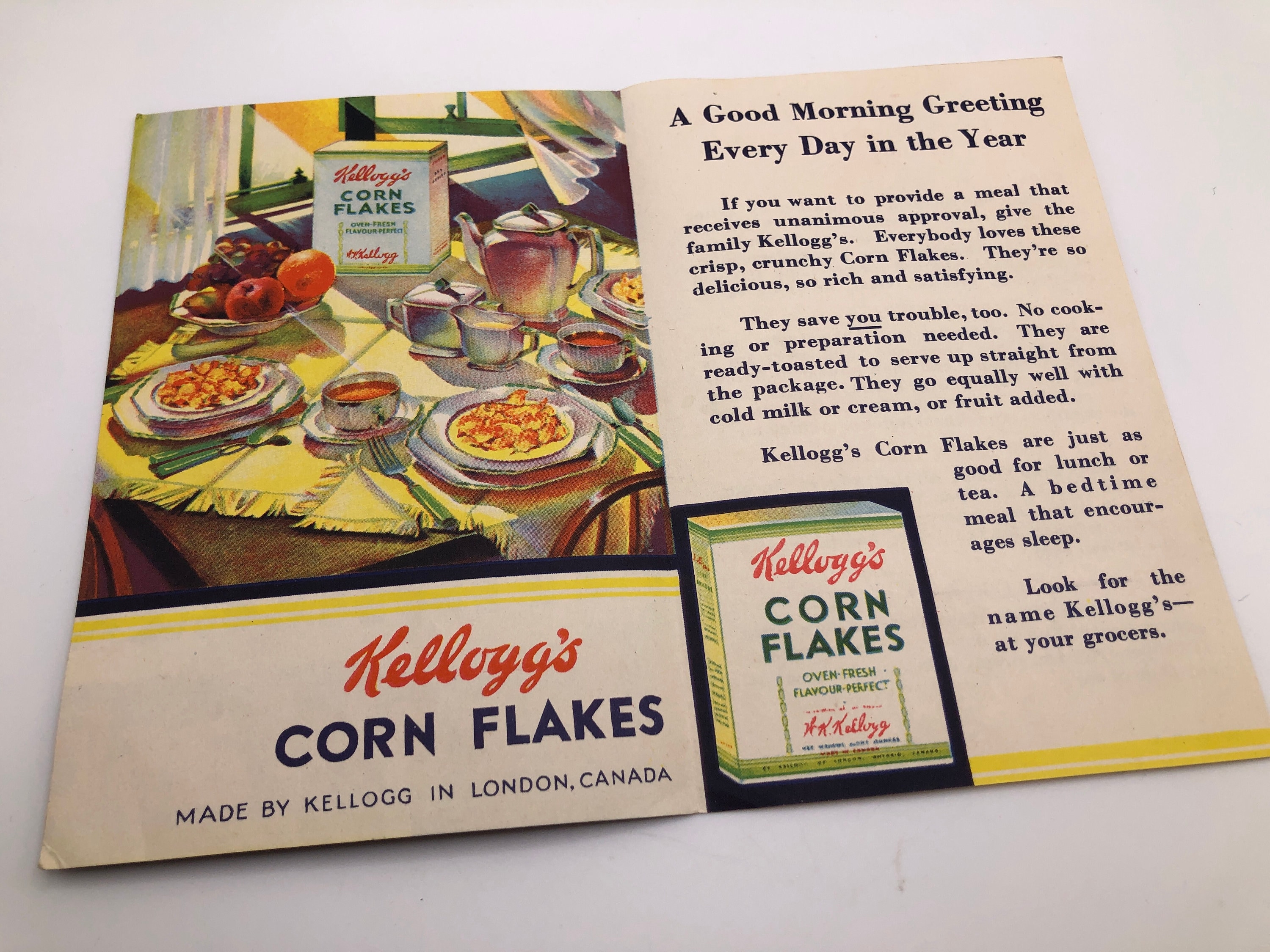 1920's-1940's ORIGINAL Advertisements From 1920's-1940's Kelloggs ...