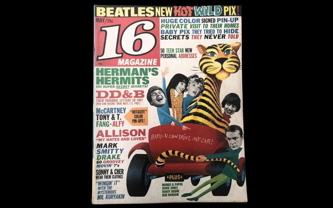 1966 16 Magazine | May 1966 | the Beatles | Herman's Hermits | Sonny ...
