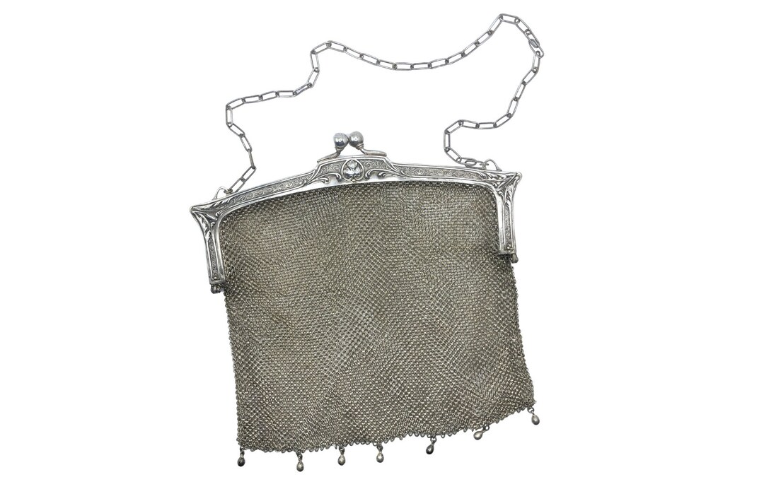 Antique Victorian-era GERMAN SILVER CHAINMAIL Purse | Elegant Victorian ...